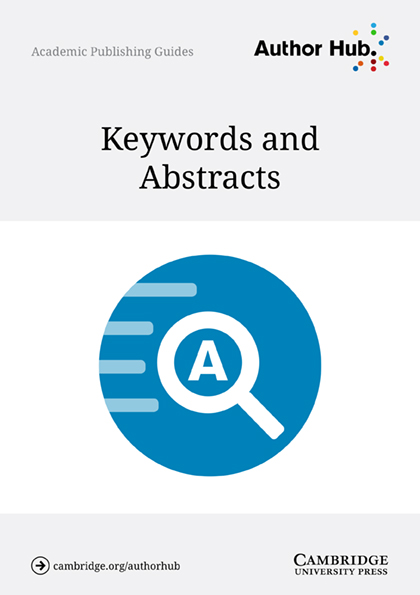 Publishing guides for academic authors | Cambridge University Press