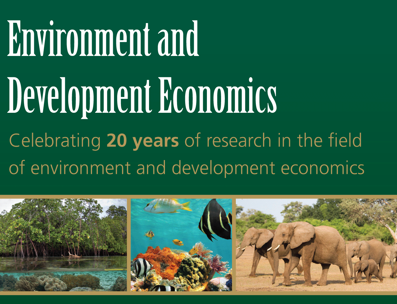 Environment and Development Economics, 20 years later « Economics ...