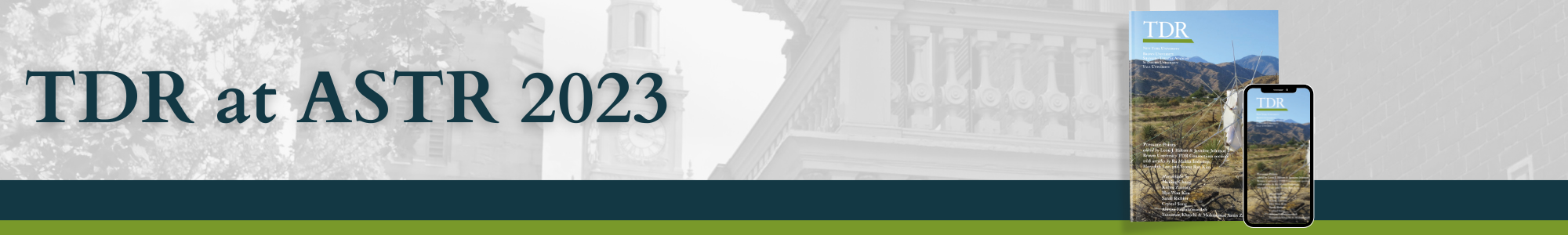 Free articles from TDR for ASTR