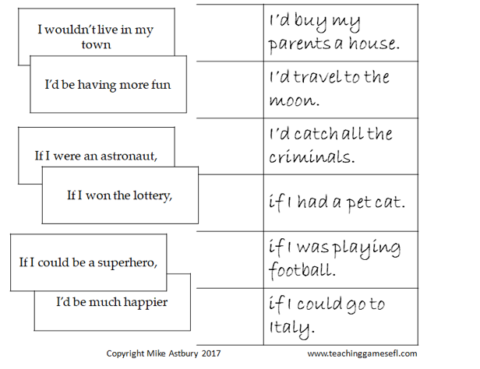 Personalised sentence matching game | Cambridge English
