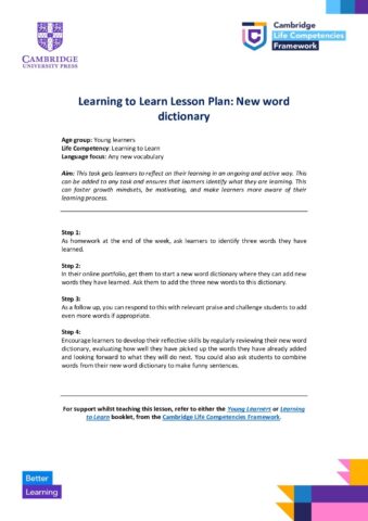 CambridgeLifeCompetencies_LearningtoLearn_YoungLearners_LessonPlan ...