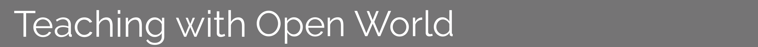 Open World | Cambridge University Press